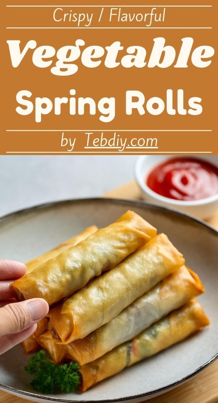 Super Crispy And Tasty Vegetable Spring Rolls Recipe - Travel Foodie