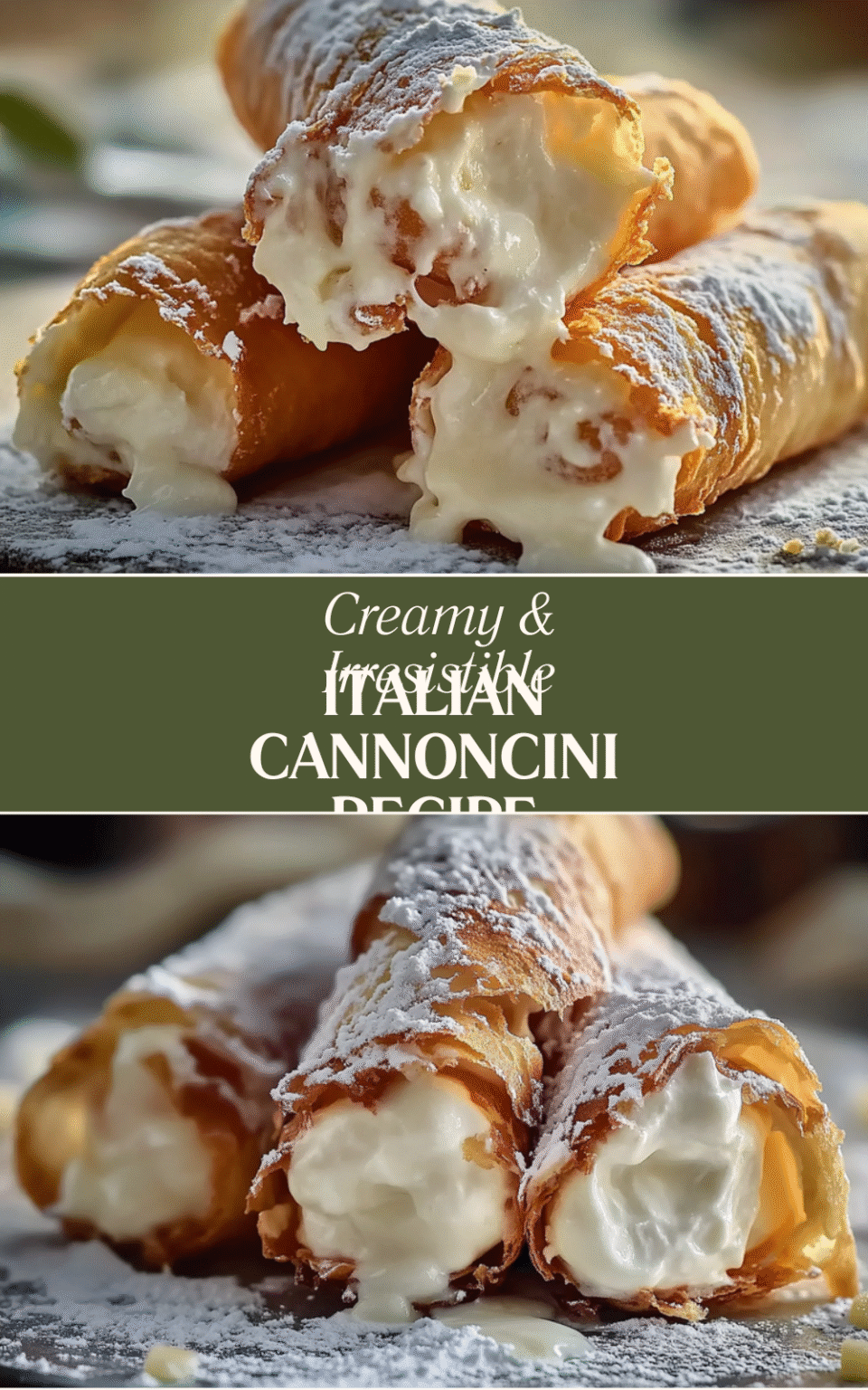 Italian Cream Filled Cannoncini: Flaky Pastry Rolls with a Luscious ...